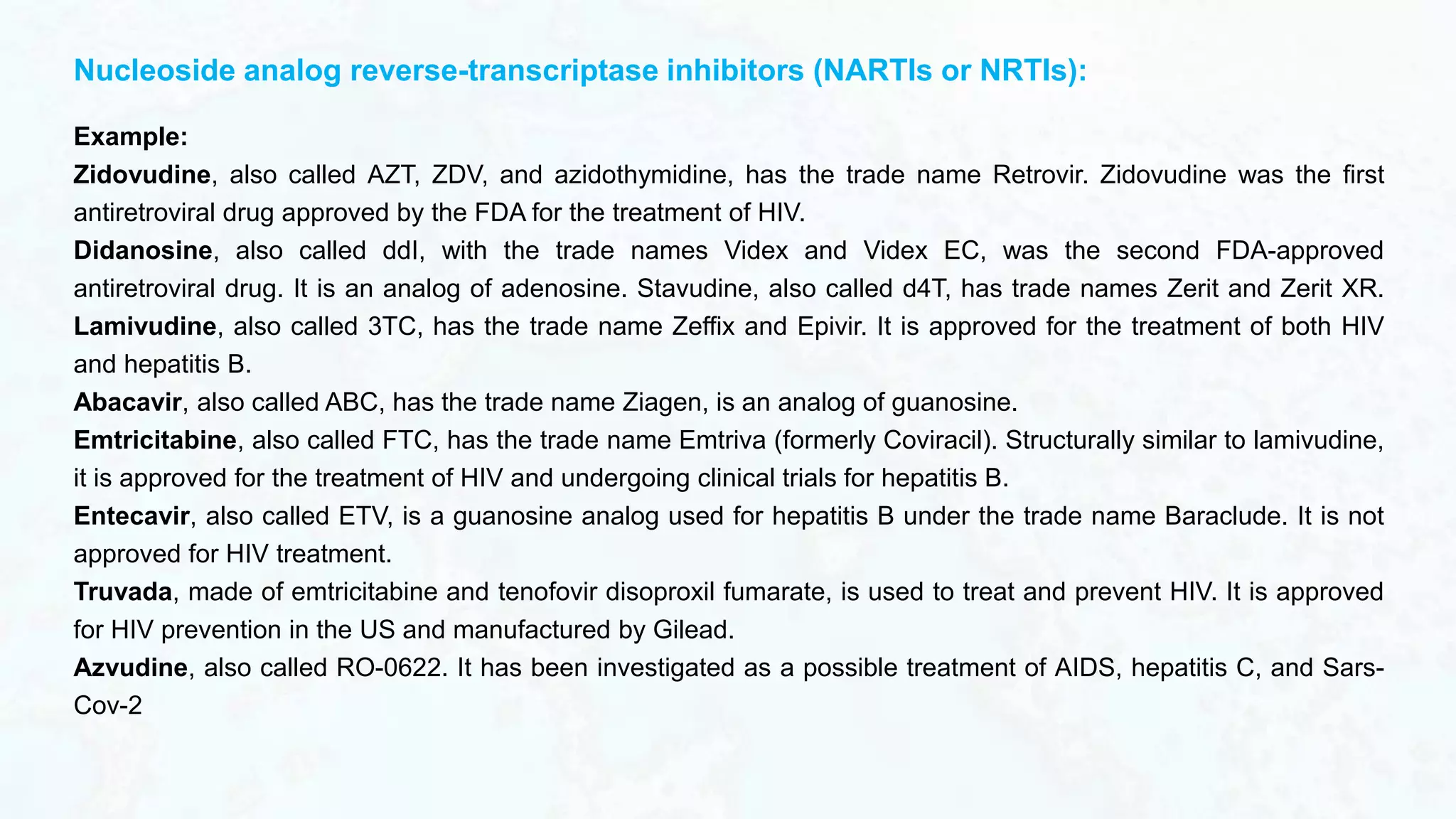 Reverse Transcriptase Inhibitors & Their Resistance.pptx