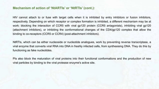 Reverse Transcriptase Inhibitors And Their Resistance Pptx Genetics Science