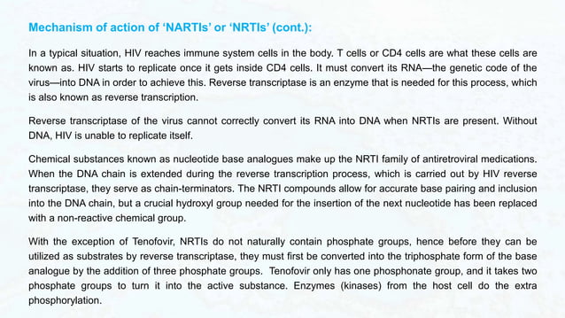 Reverse Transcriptase Inhibitors And Their Resistance Pptx Genetics Science