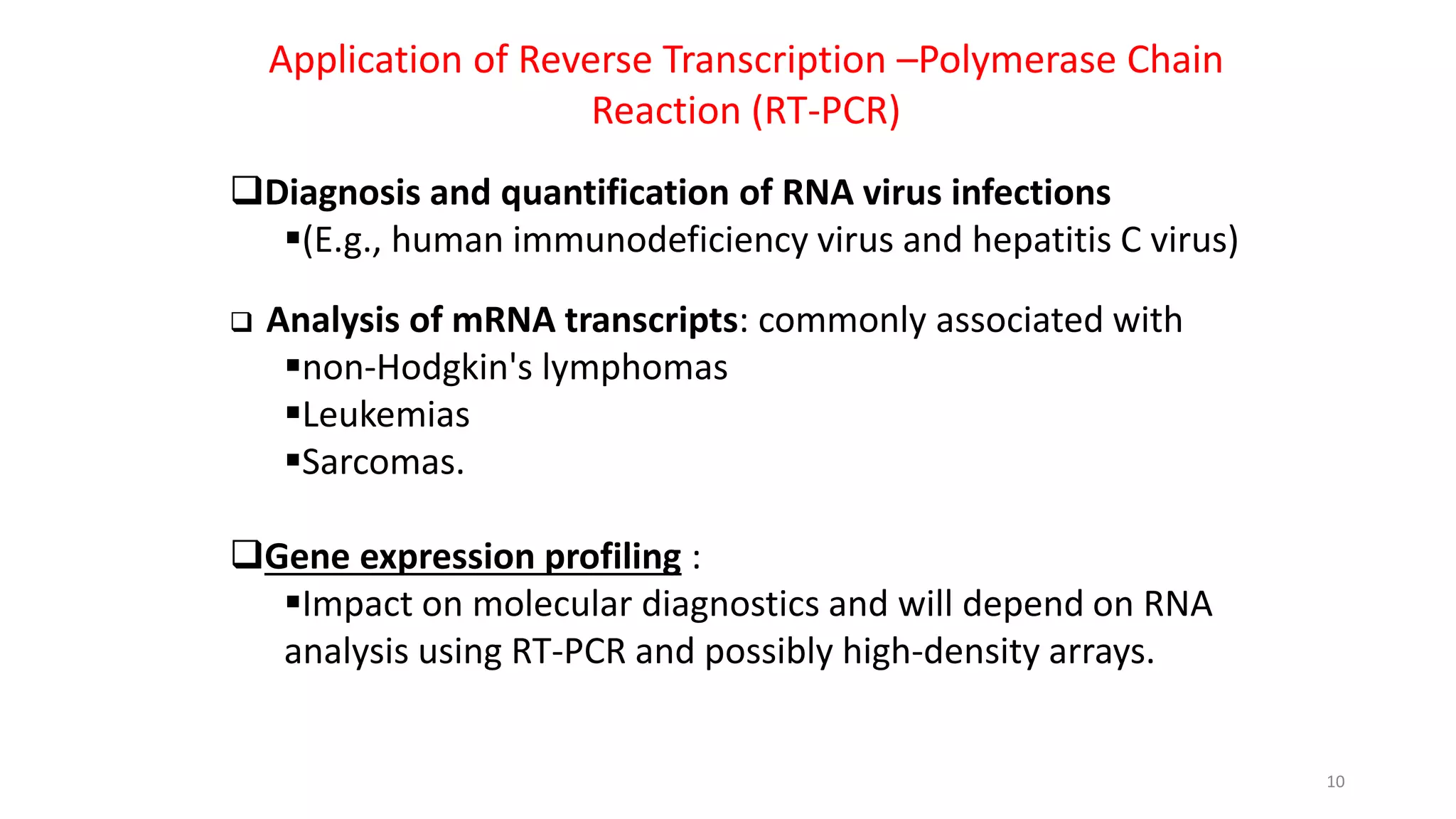 Reverse Transcription PCR | PPT