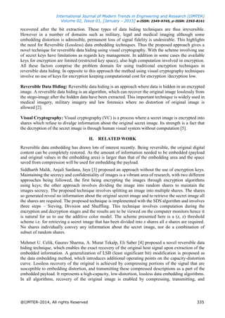 Reversible Data Hiding in Encrypted Image: A Review | PDF