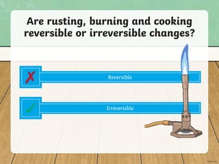 Reversible or-irreversible-changes-quiz-powerpoint | PPTX