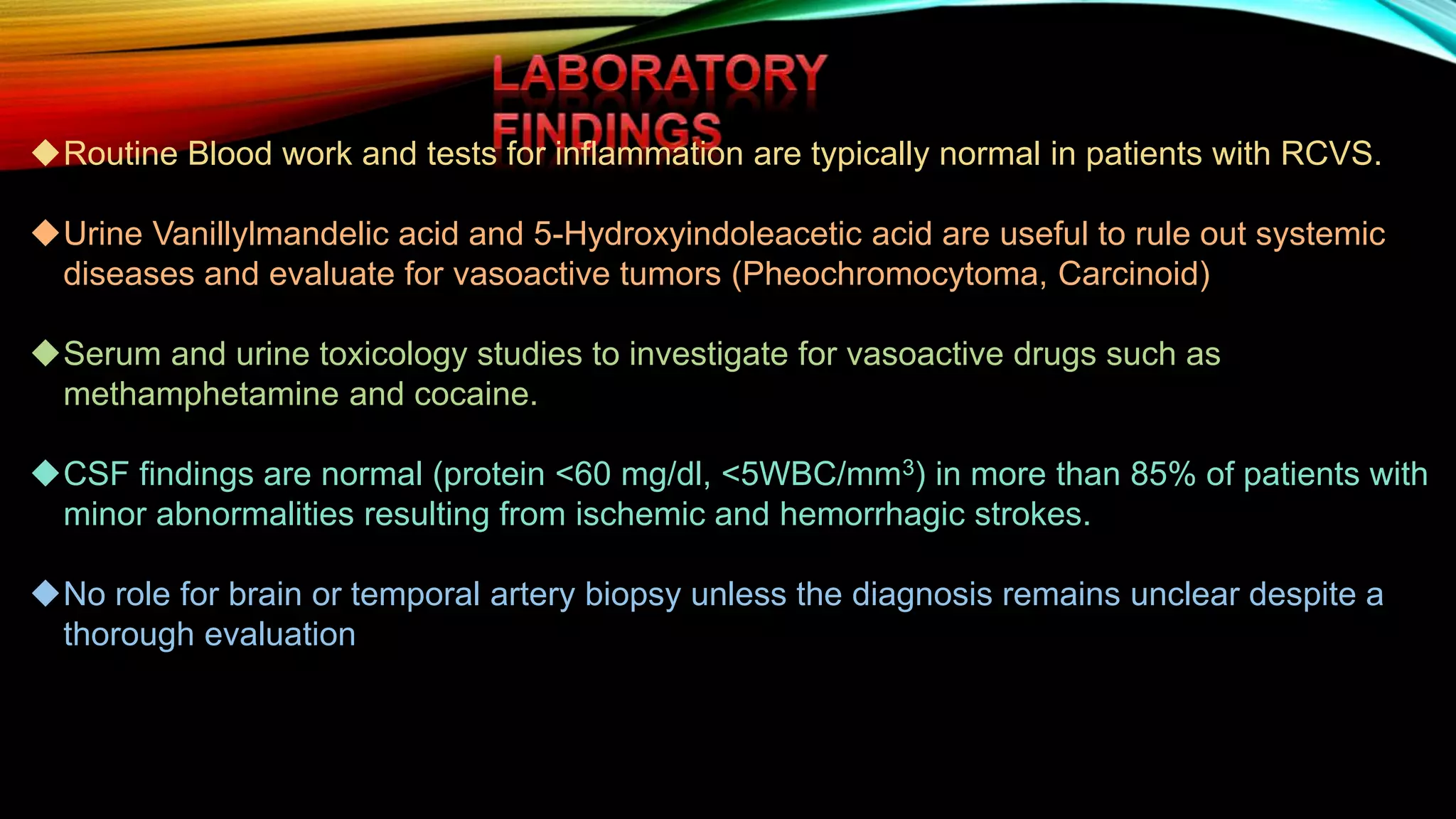 Reversible cerebral vasoconstriction syndrome | PPTX