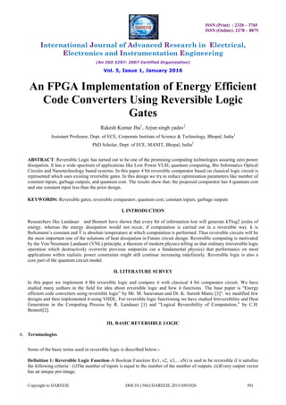 Reversible code converter | PDF