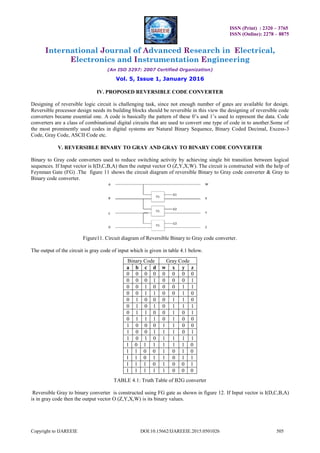 Reversible code converter | PDF