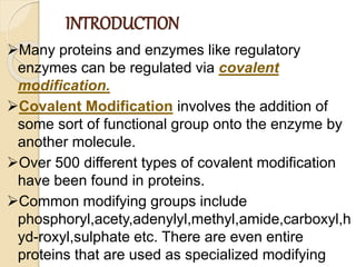 Covalent Regulation