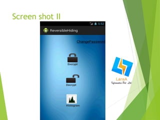 Reversible data hiding in encrypted images by reserving room before encryption | PPTX