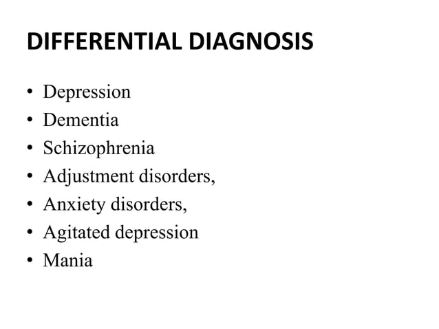 Reversible dementia and delirium | PPTX