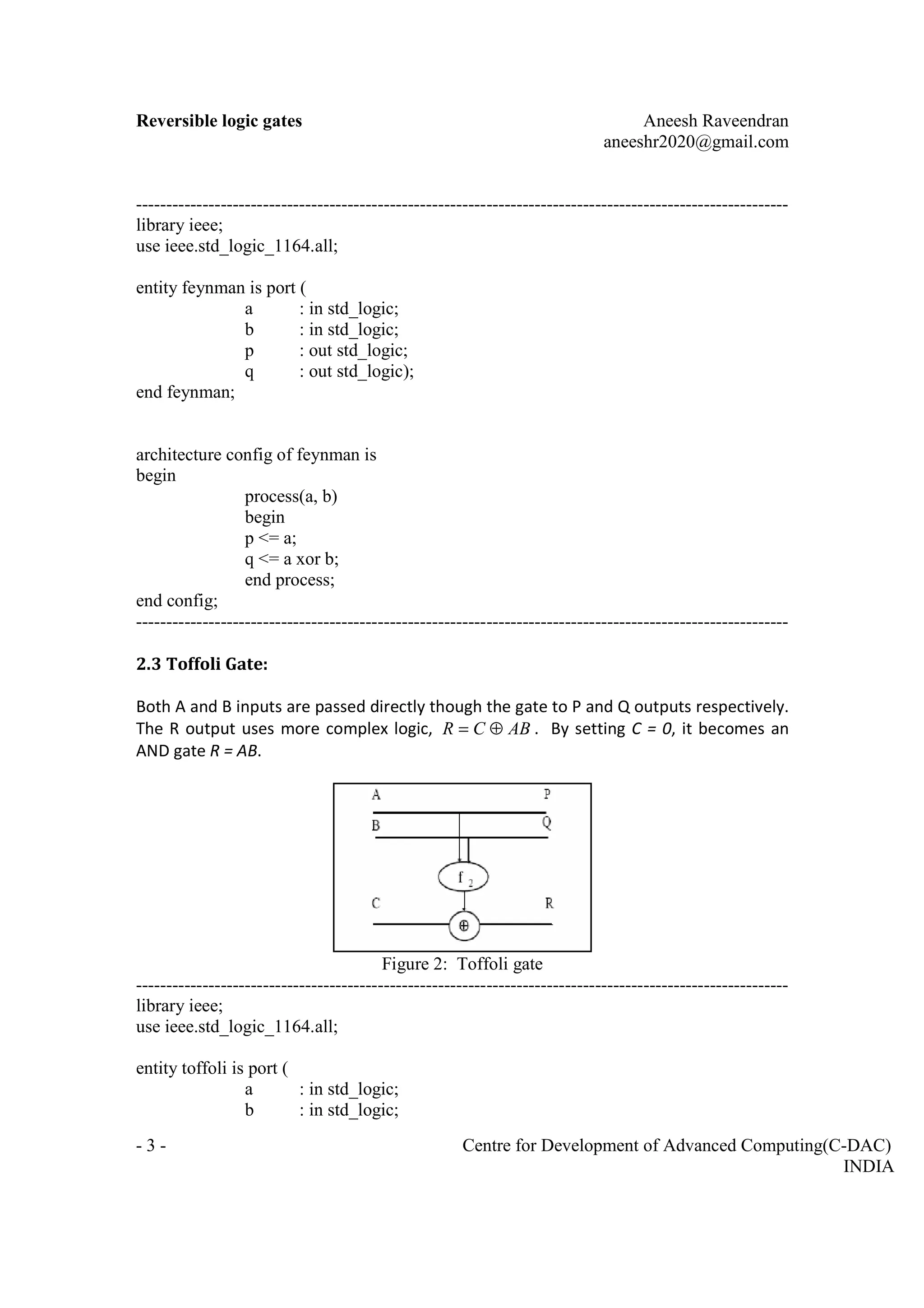 Reversible Logic Gate | PDF | Programming Languages | Computing