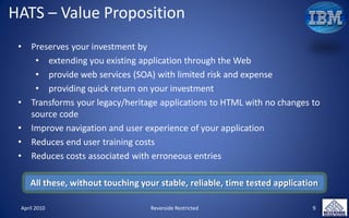 Reverside IBM Enterprise Modernisation Capability | PPT