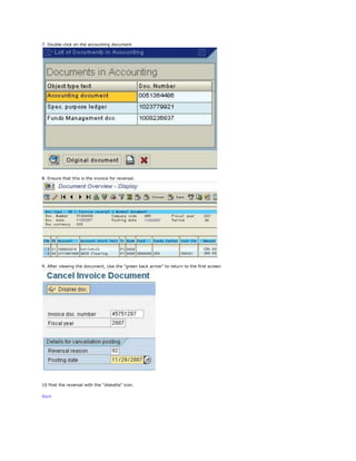 Reversing a logistics invoice | PDF