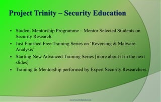 Reversing & Malware Analysis Training Part 13 - Future Roadmap | PPTX