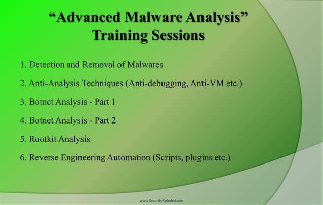 Reversing & Malware Analysis Training Part 13 - Future Roadmap | PPTX | Web Development | Internet