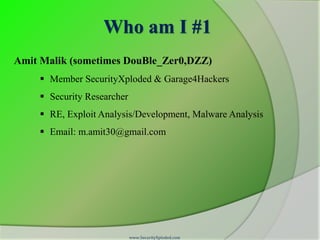 Reversing & malware analysis training part 2 introduction to windows ...