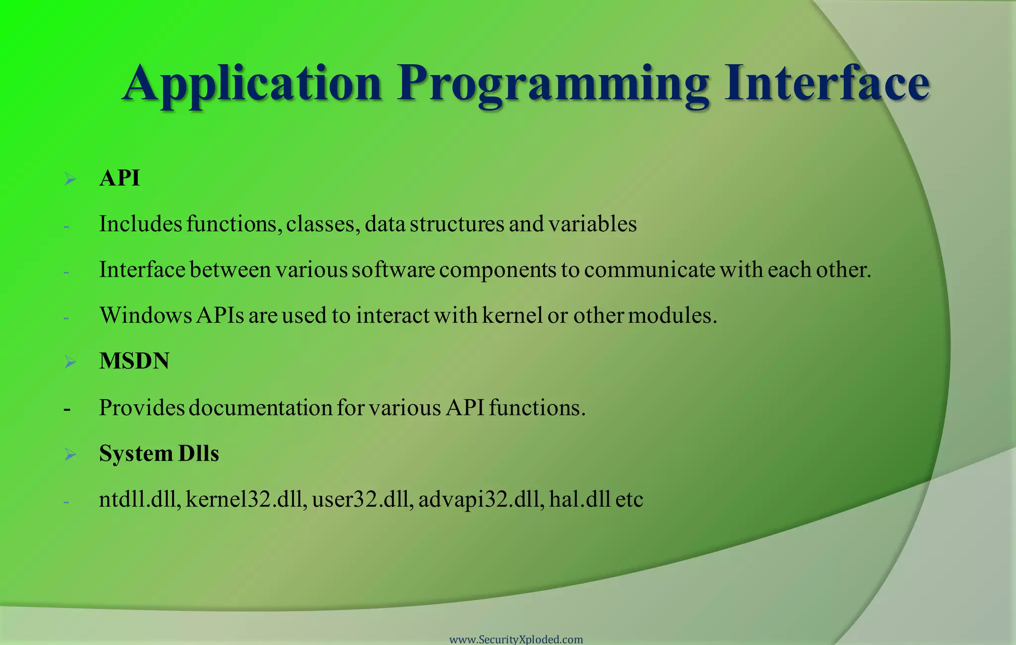 Reversing And Malware Analysis Training Part 2 Introduction To Windows Internals Ppt