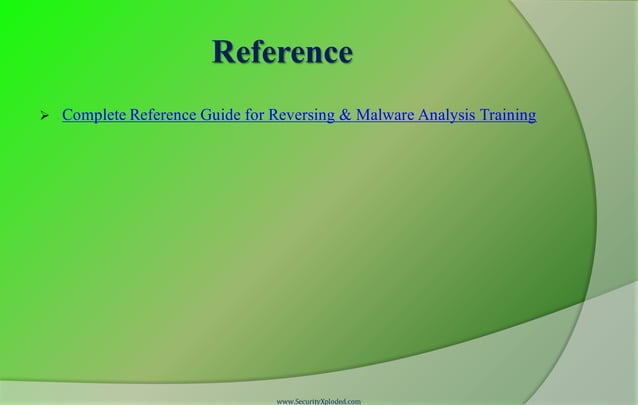 Reversing And Malware Analysis Training Part 2 Introduction To Windows Internals Ppt