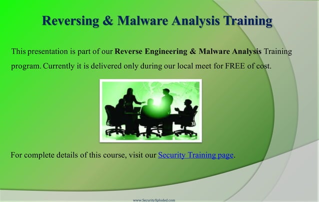 Reversing & malware analysis training part 2 introduction to windows internals | PPT