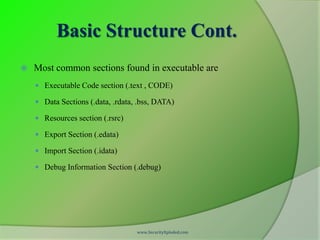 Reversing & malware analysis training part 3 windows pe file format ...