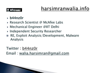 Reversing malware analysis training part6 practical reversing | PPTX