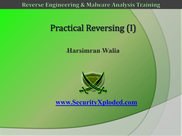 Reversing & Malware Analysis Training Part 6 - Practical Reversing (I ... Reversing & Malware Analysis Training Part 6 - Practical Reversing (I ...