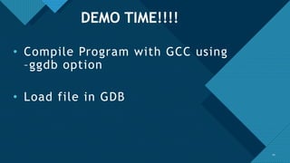 Reversing with gdb | PPT