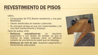 Revestimiento de pisos | PPTX