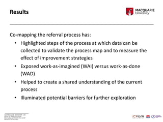 The referral process as imagined versus the referral process as done ...