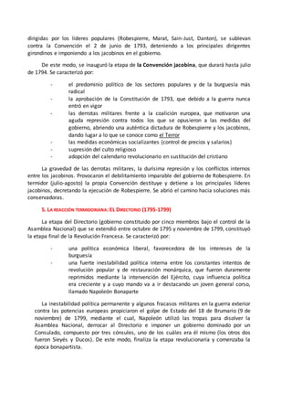 Revolución francesa: Desarrollo | DOCX
