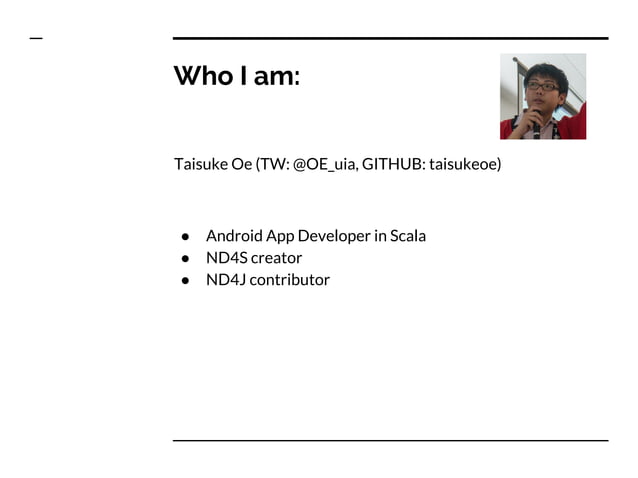 Getting Started with Deep Learning using Scala | PPT