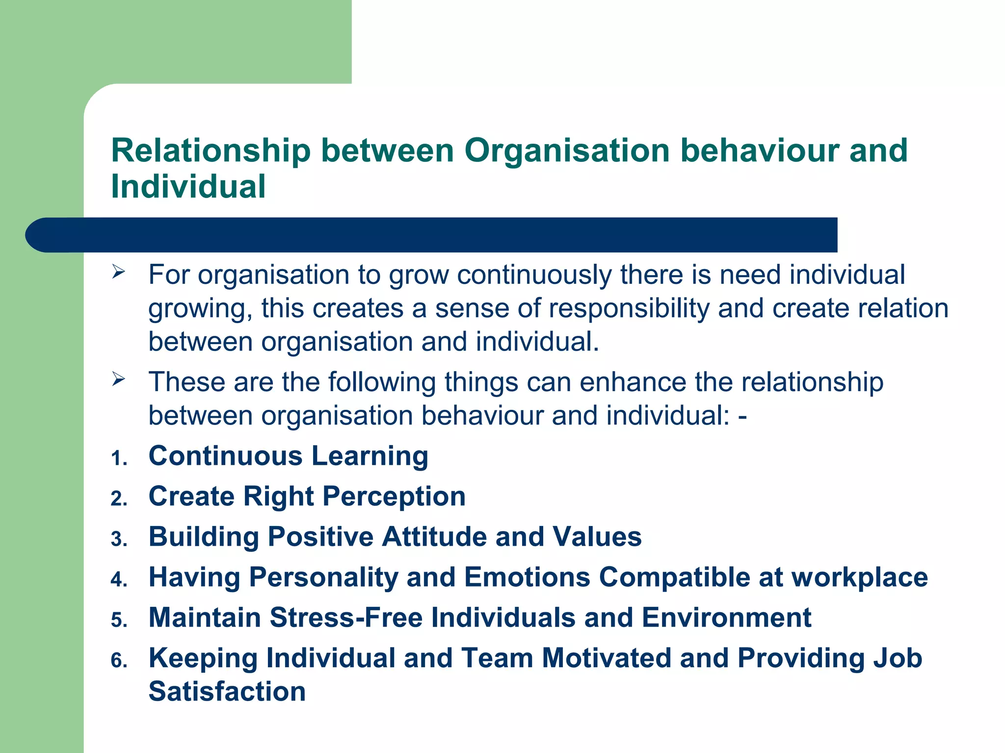 Difference between OB and individual | PPT