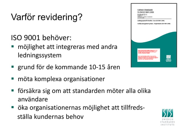 Revidering iso 9001 och dokumenthantering (140506) | PPT