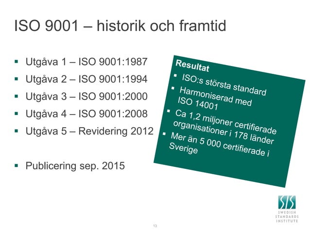 Revidering iso 9001 och dokumenthantering (140506) | PPT