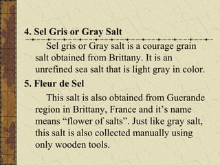 types and properties of salts | PPT