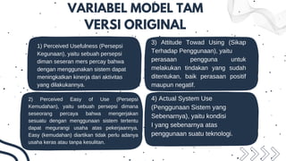 meriveiw sebuah skripsi mengunkan metode TAM | PPT