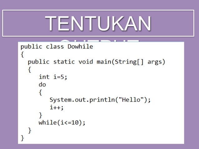 Materi Dasar JAVA Programming | PPTX