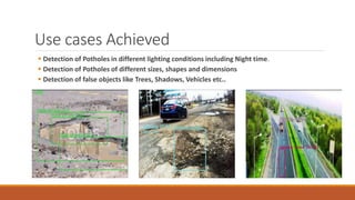Realtime pothole detection system using improved CNN Models | PPTX