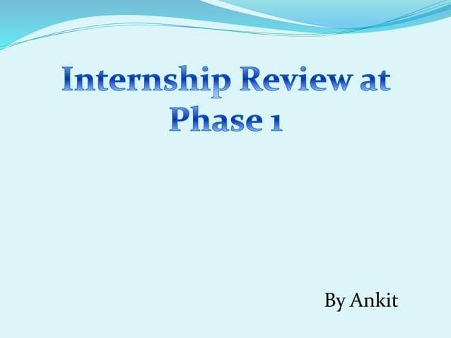 Final Internship Review | PPT