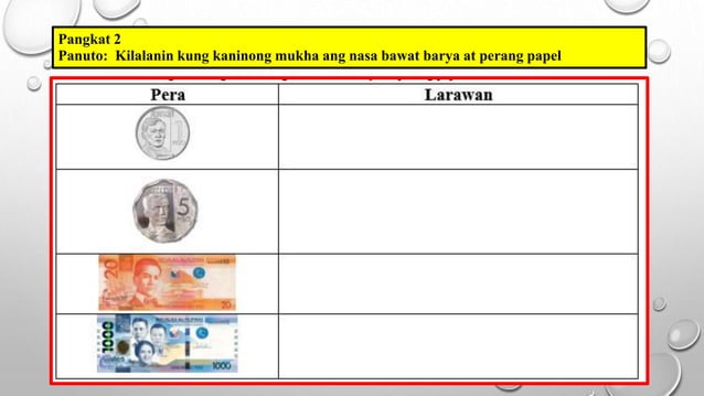 quarter 1- Mathematics 3: Pagsasama-sama ng bilang gaMIT ANG PERA. | PPT