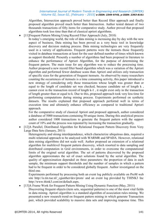 REVIEW: Frequent Pattern Mining Techniques | PDF