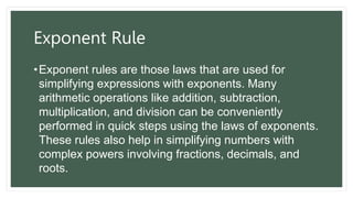 Laws-of-Exponents by our teacher which name is in the PowerPoint | PPTX