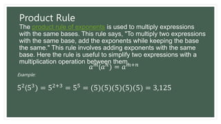 Laws-of-Exponents by our teacher which name is in the PowerPoint | PPT
