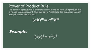 Laws-of-Exponents by our teacher which name is in the PowerPoint | PPT