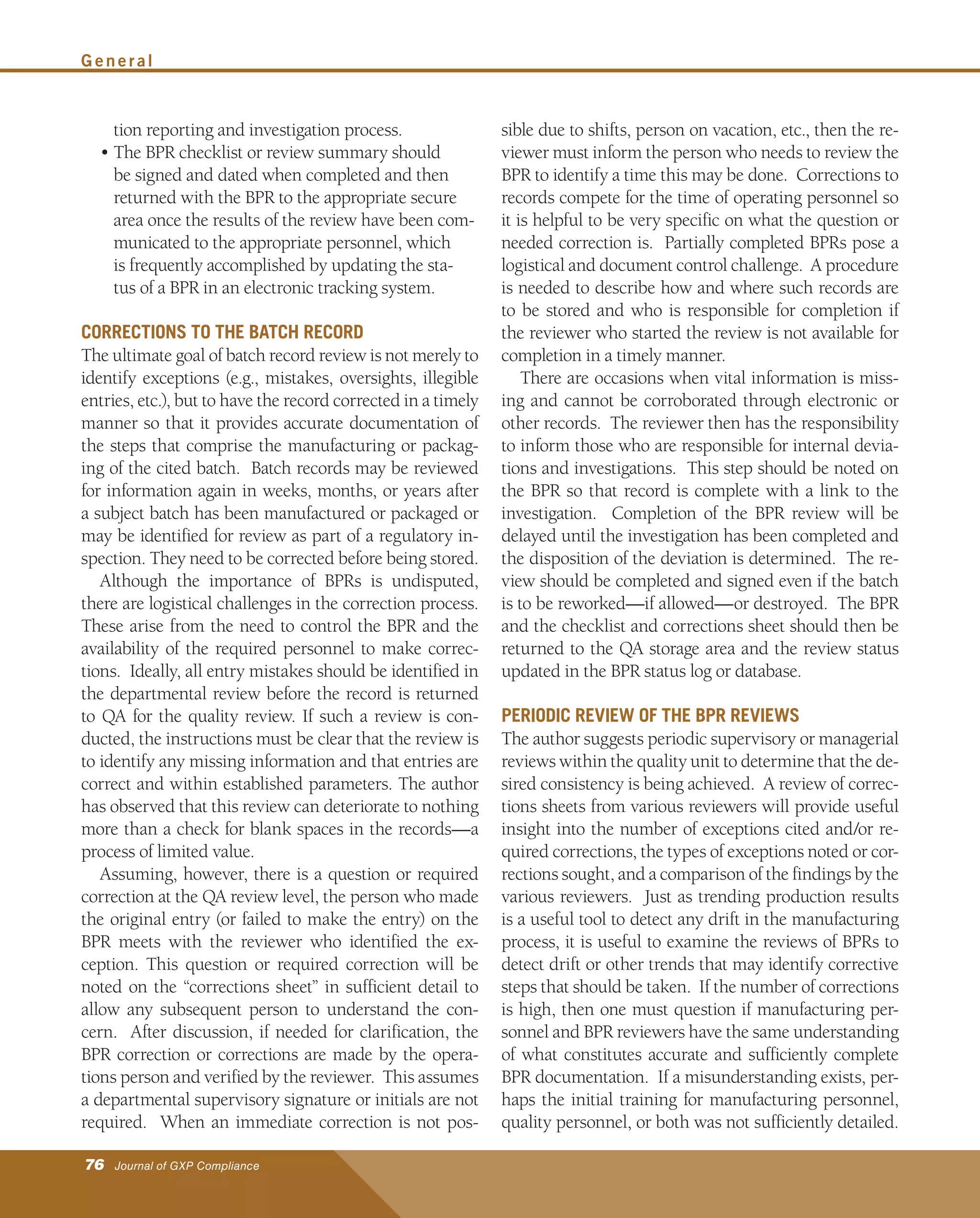 Review of-batch-production-records | PDF