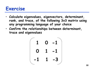 Review of linear algebra | PDF