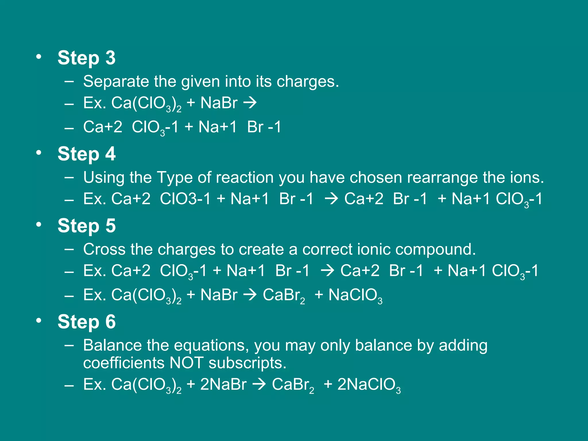 Review Of Naming Compounds And Balancing Equations | PPT