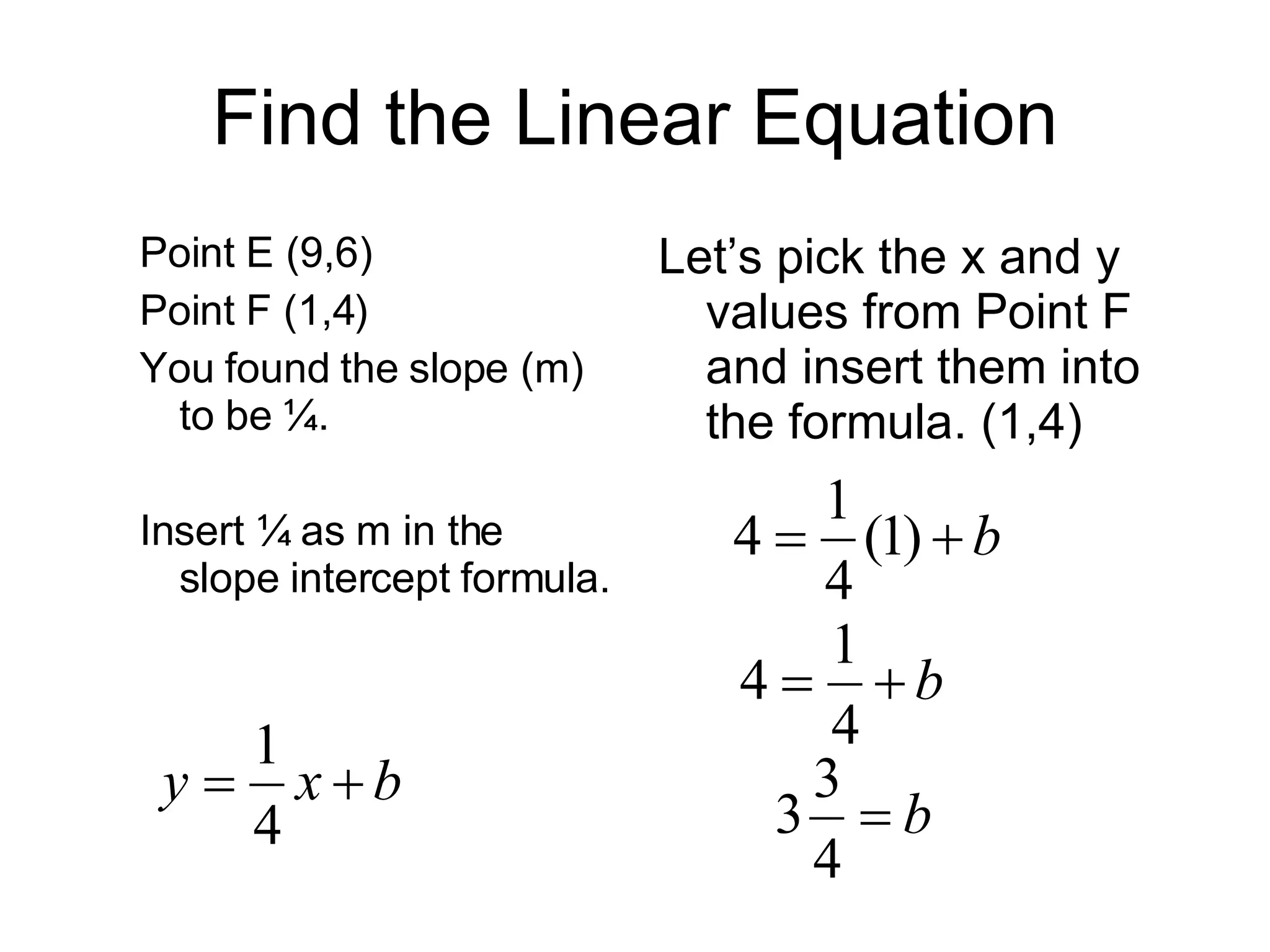 Review Of Slope And The Slope Intercept Formula | PPT
