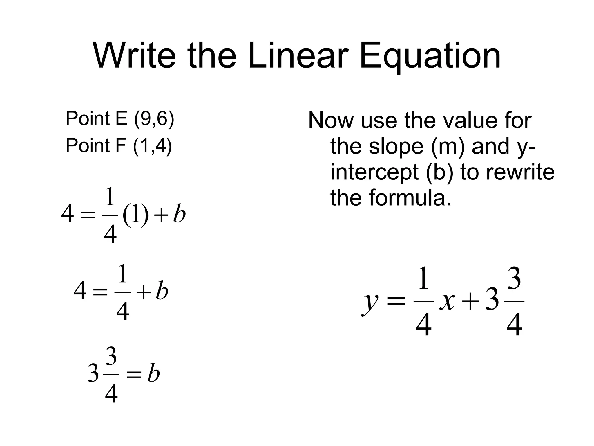 Review Of Slope And The Slope Intercept Formula | PPT