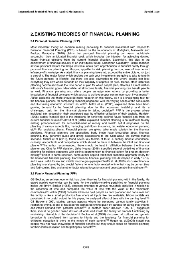 Review on-the-theories-of-financial-planning | PDF | Stocks and Bonds ...