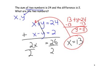 Review Systems Of Equations | PDF