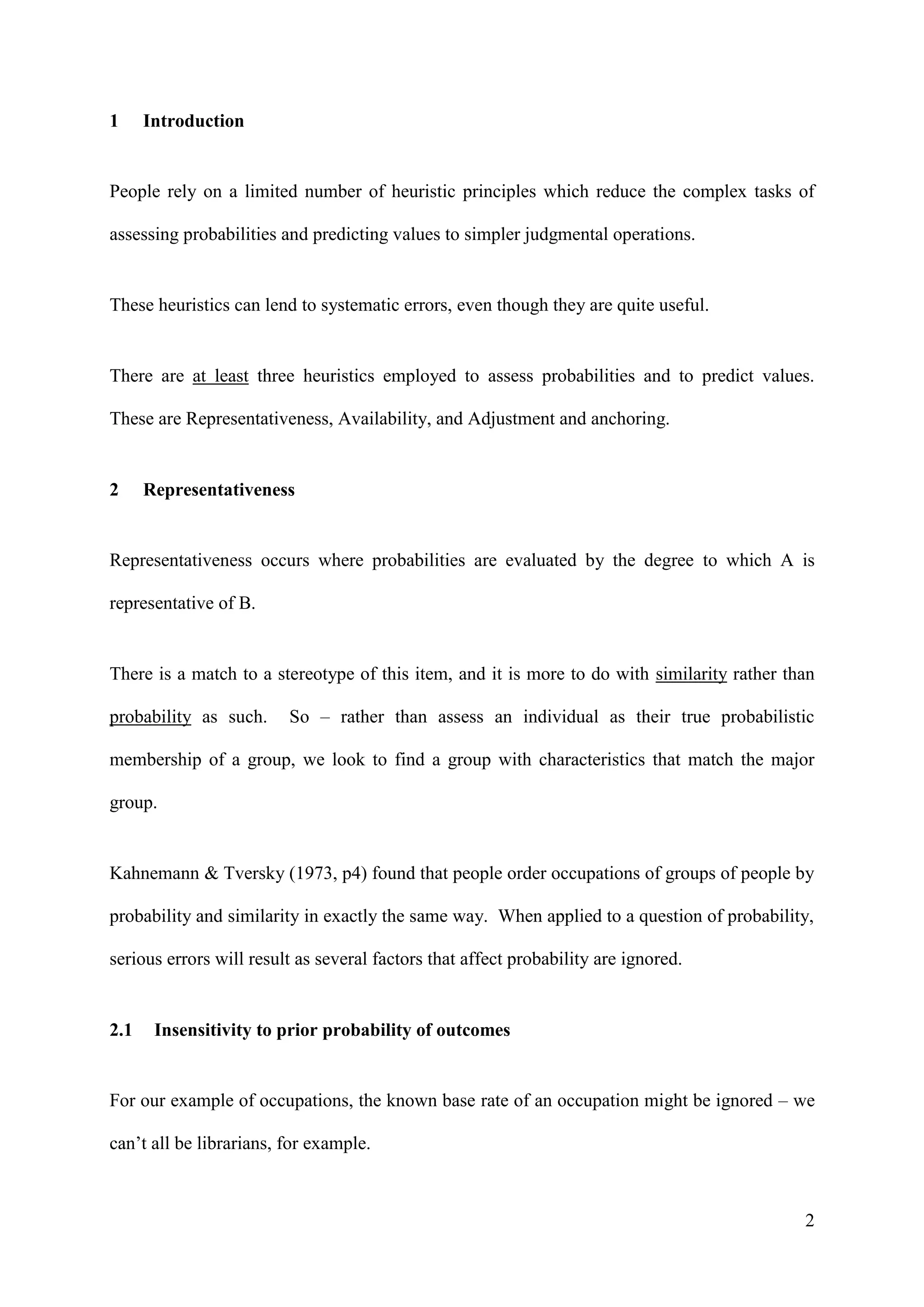 Judgment Under Uncertainty: Anchoring and Adjustment Bias | PDF